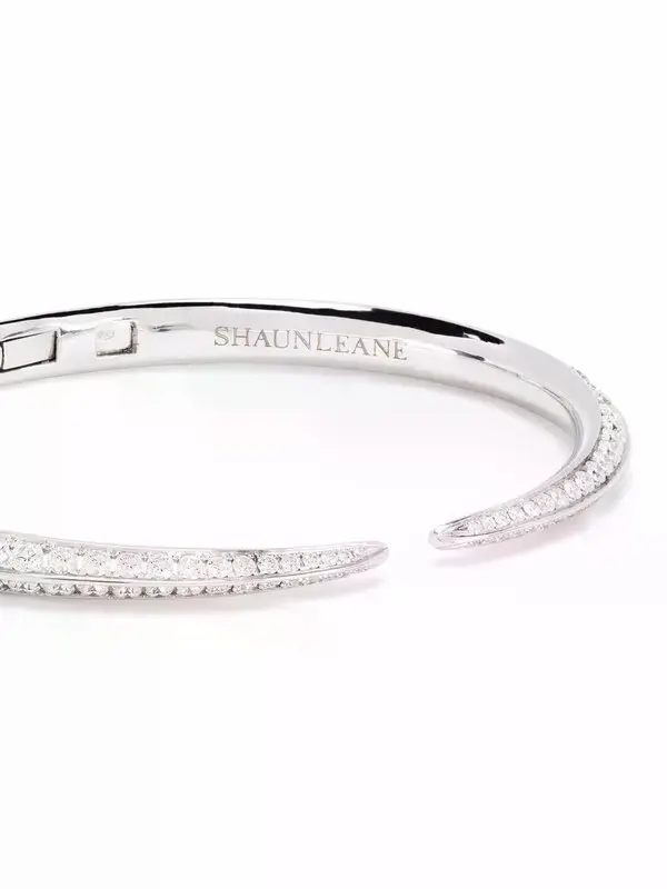SHAUN LEANE 18kt White Gold Diamond Sabre Bracelet