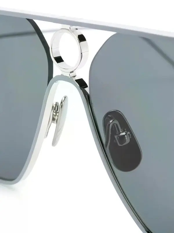 Thom Browne Tone Rectangular-frame Sunglasses