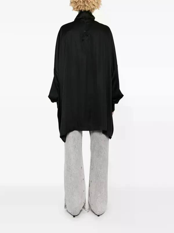 Rick Owens Satin Tabard Blouse