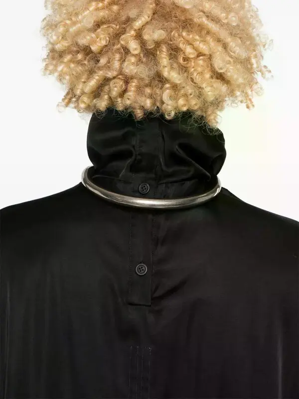 Rick Owens Satin Tabard Blouse