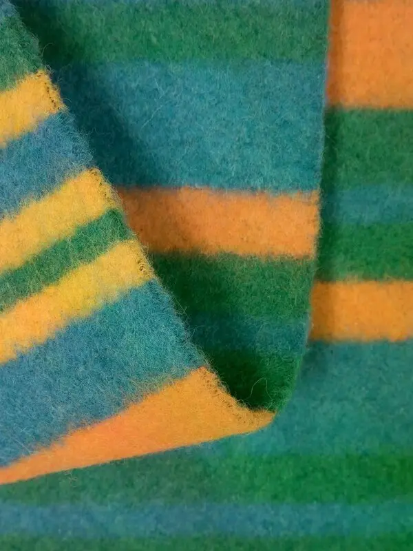 Marni Fringed Colour-block Scarf