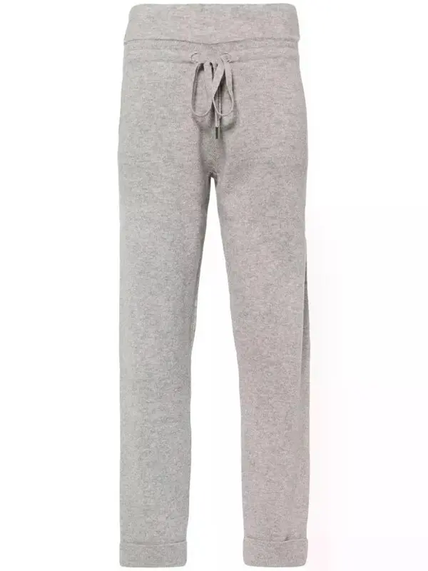 Max & Moi Bastien Knitted Cashmere Trousers - Grey