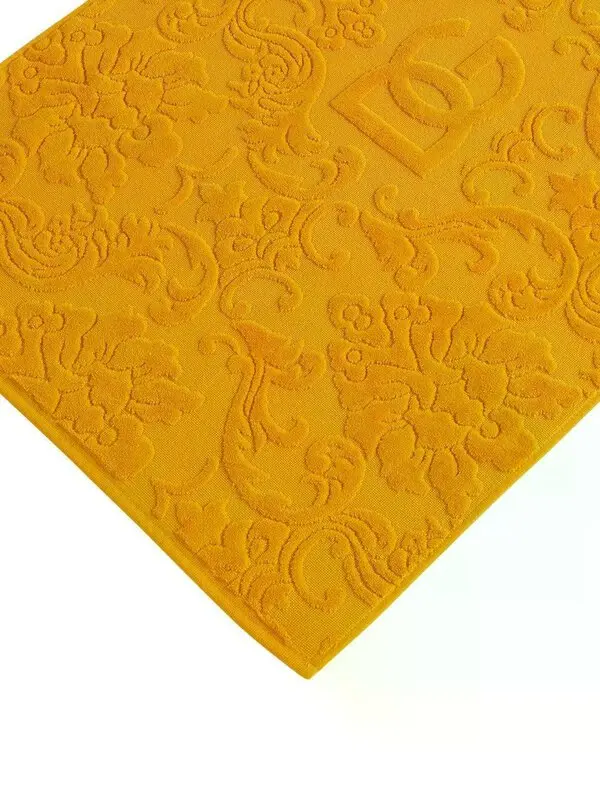 Dolce & Gabbana Cotton Terry Bath Mat - Yellow