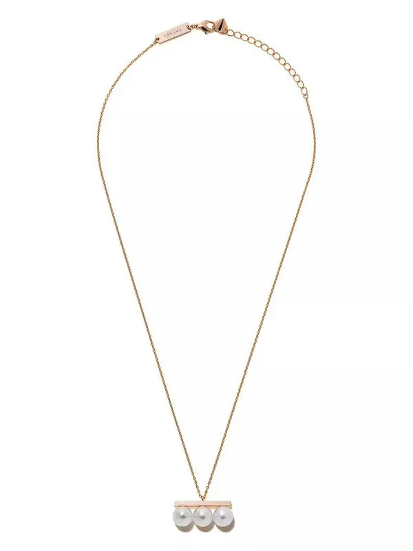 TASAKI 18kt Rose Gold Akoya Pearl Pendant Necklace - Pink