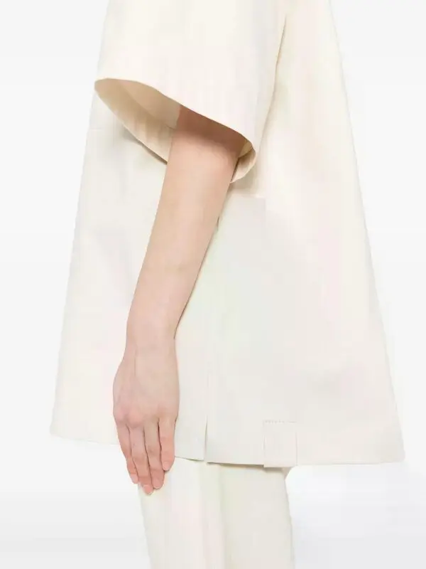 JIL SANDER Cotton Jacket With Buttoned Chest Pocket