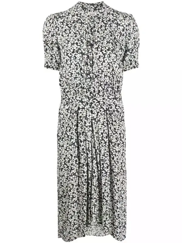 Zadig&Voltaire Rima Floral-print Midi Dress - Blue