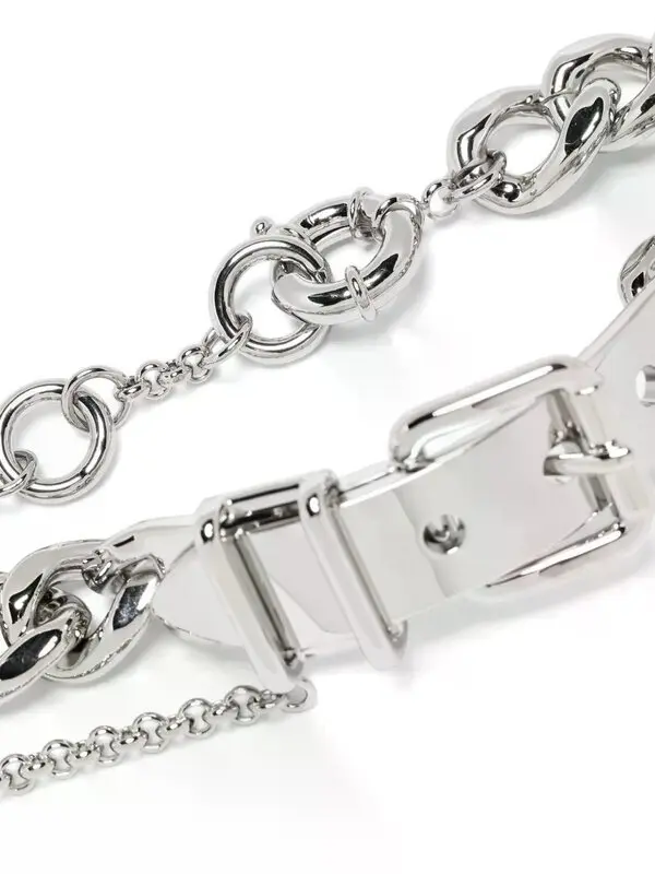 Acne Studios Tone Metal Buckle Chain Bracelet