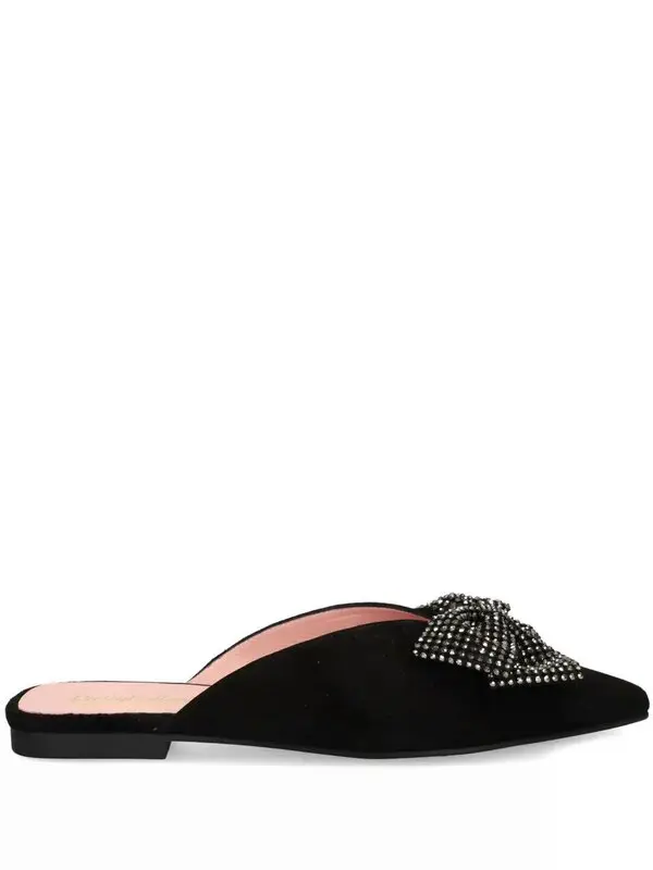 Pretty Ballerinas 10mm Yvette Mules With Crystal Embellishment