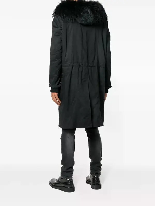 Balmain Faux Fur Trimmed Parka