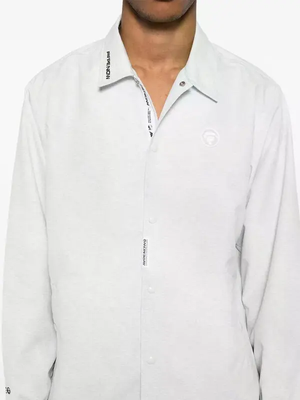 AAPE BY *A BATHING APE Moonface Logo Jacket - White