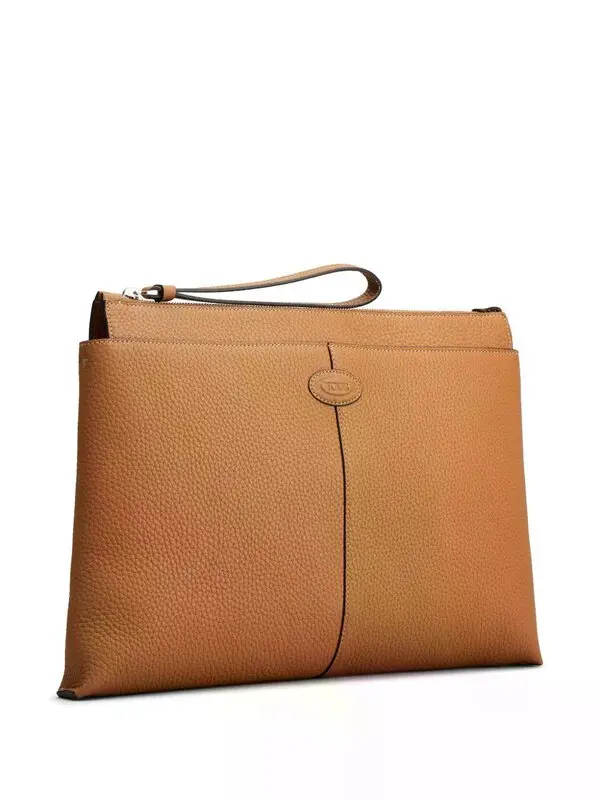 TOD'S Leather Clutch Bag - Brown