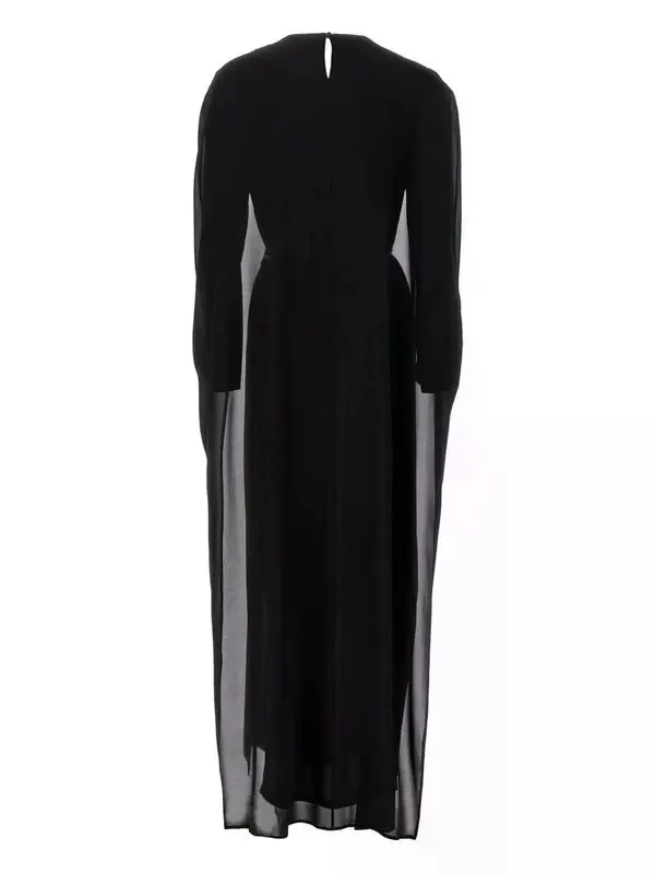 DI.LA3 PARI' Di.la3 Pari Maxi Cape Dress With Belt