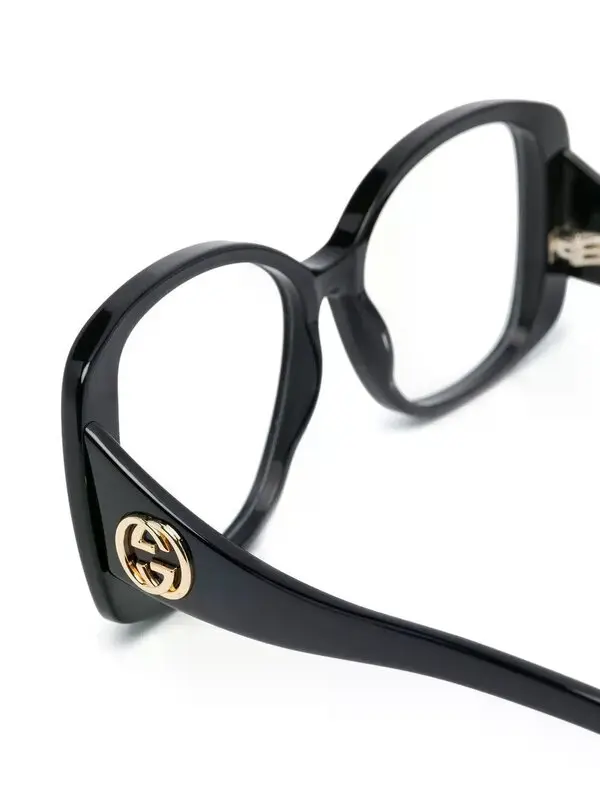 Gucci Oversize Square Frame Glasses - Black