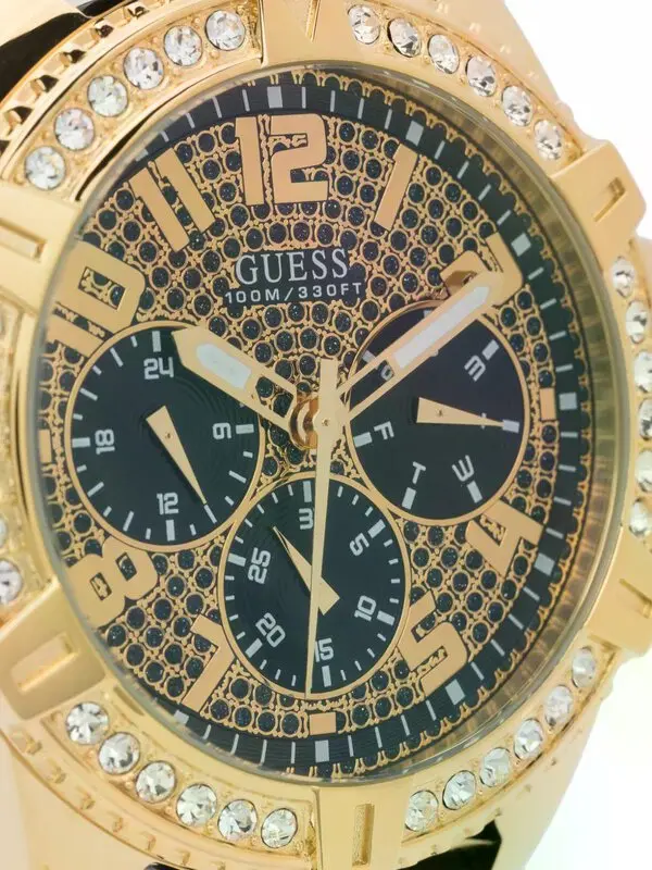Guess Chronograph Watch With Crystal Embellishments