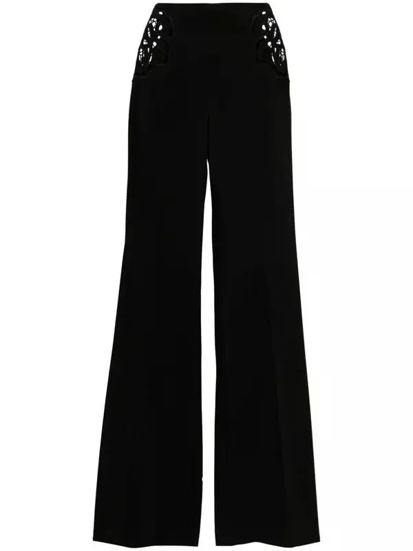 Stella McCartney Broderie Anglaise Tailored Trousers - Black