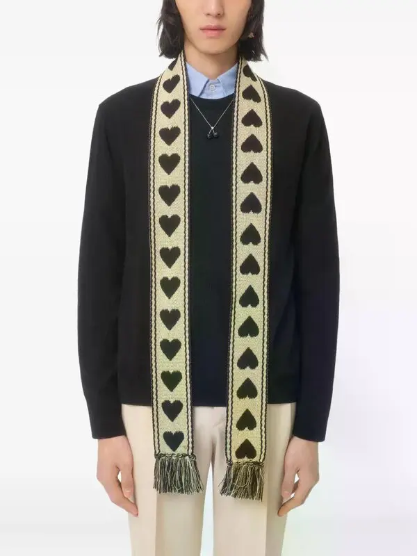 Valentino Garavani Antibes Cotton Scarf With Fringe