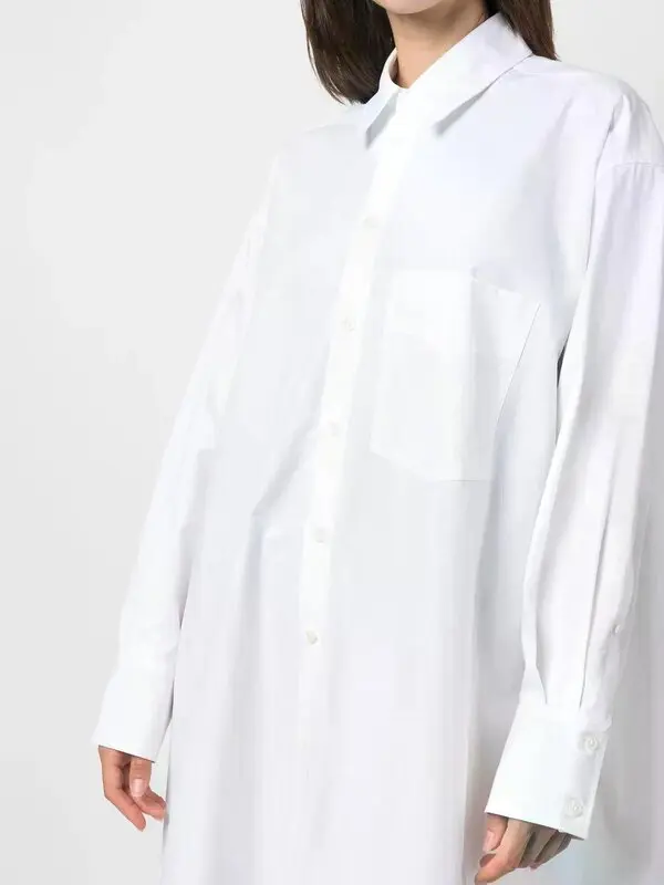 Palm Angels Rhinestone Logo Shirt Dress