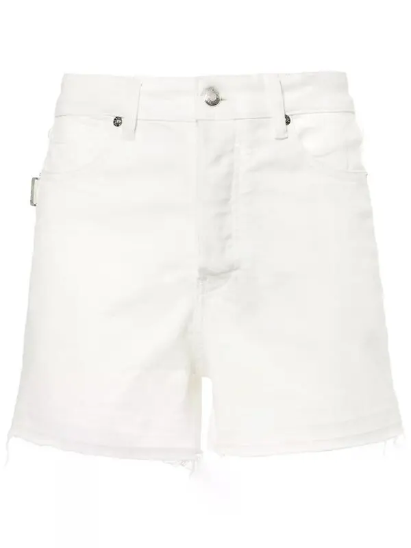 Zadig&Voltaire High-rise Wide Leg Denim Shorts - White