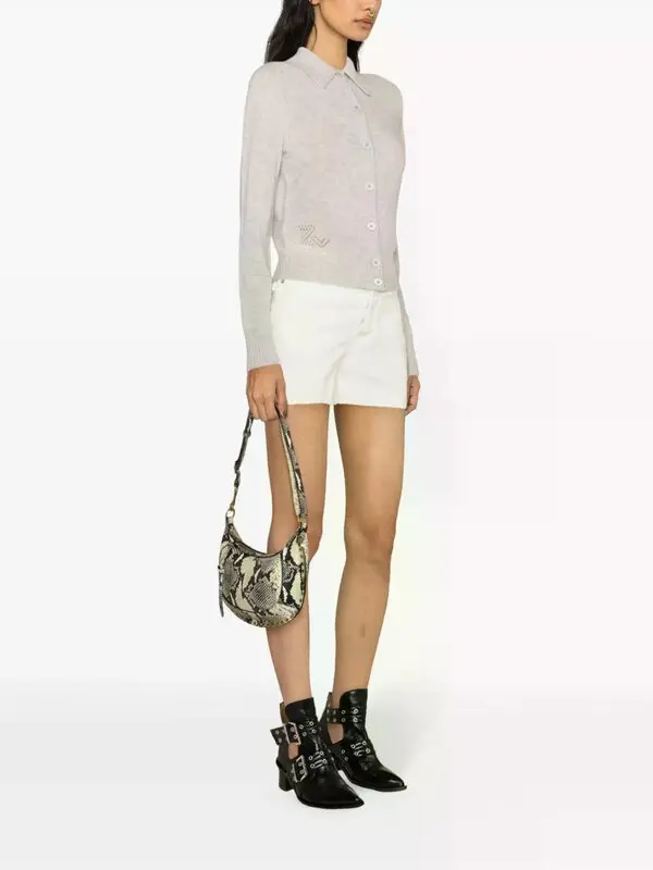 Zadig&Voltaire High-rise Wide Leg Denim Shorts