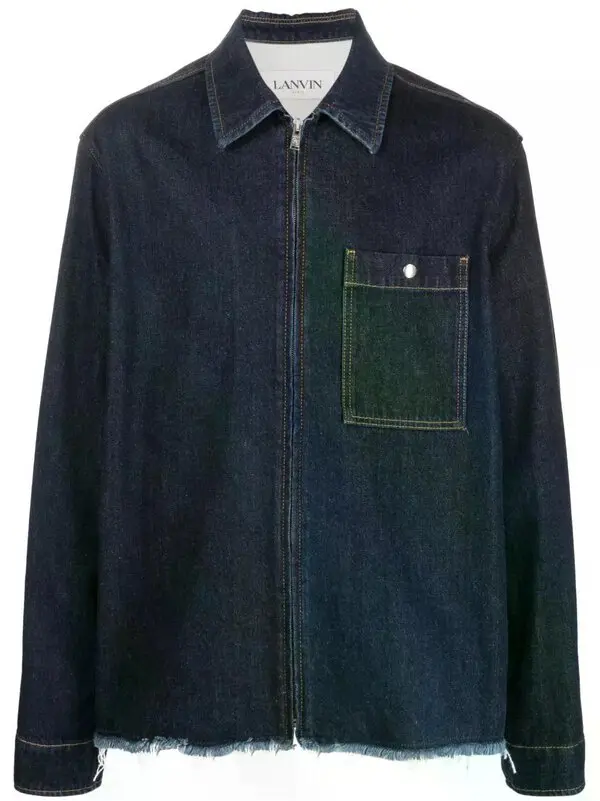 LANVIN Raw-cut Denim Jacket