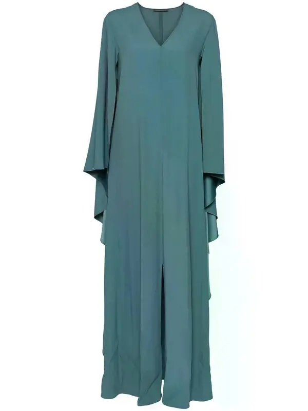 Alberta Ferretti Crepe Kaftan - Blue