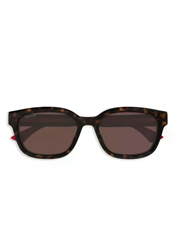 Gucci Square-frame Sunglasses - Red