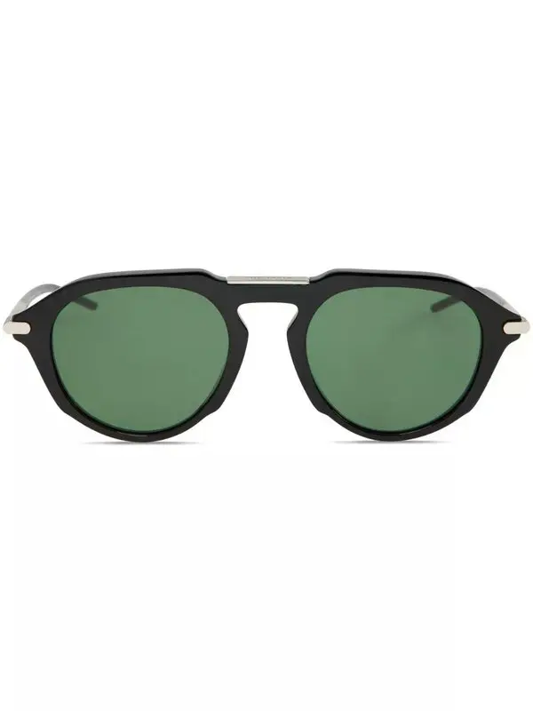Givenchy Gv One Oval-frame Sunglasses - Black