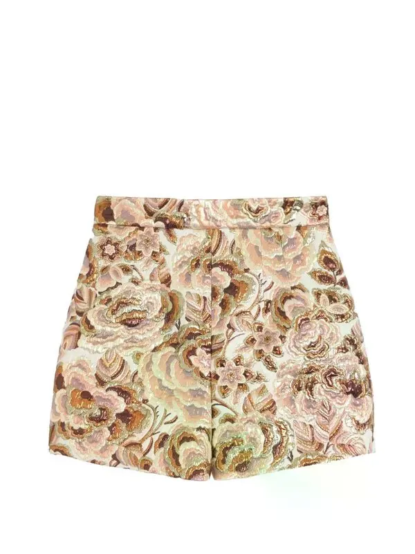 Valentino Garavani Floral Jacquard Shorts - Neutrals