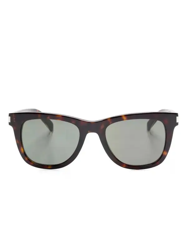 Saint Laurent Square Frame Sunglasses - Multicolour