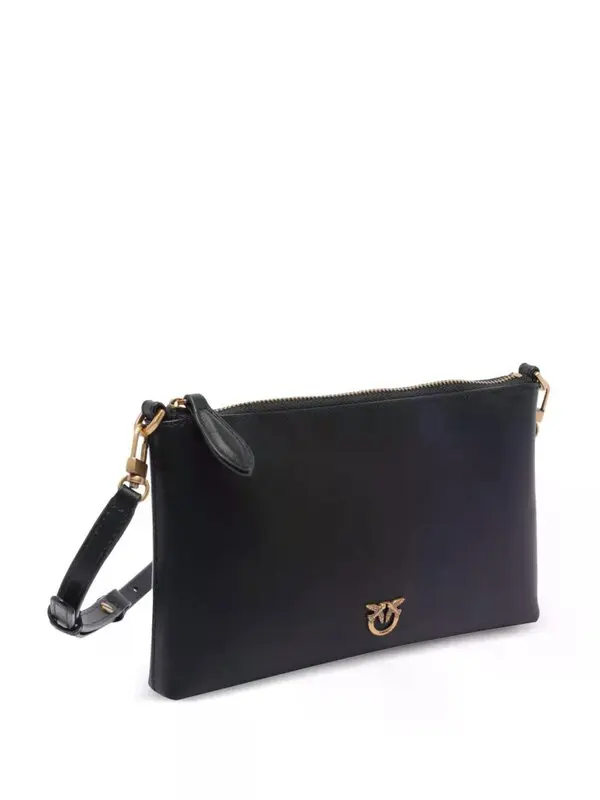 Pinko Love Birds Flat Shoulder Bag - Black