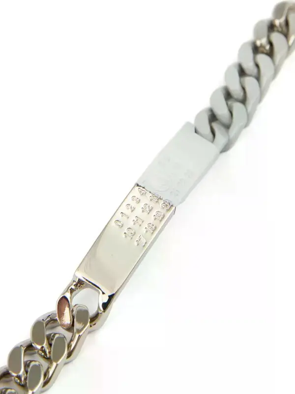MAISON MARGIELA Tone Id Tag Curb Bracelet