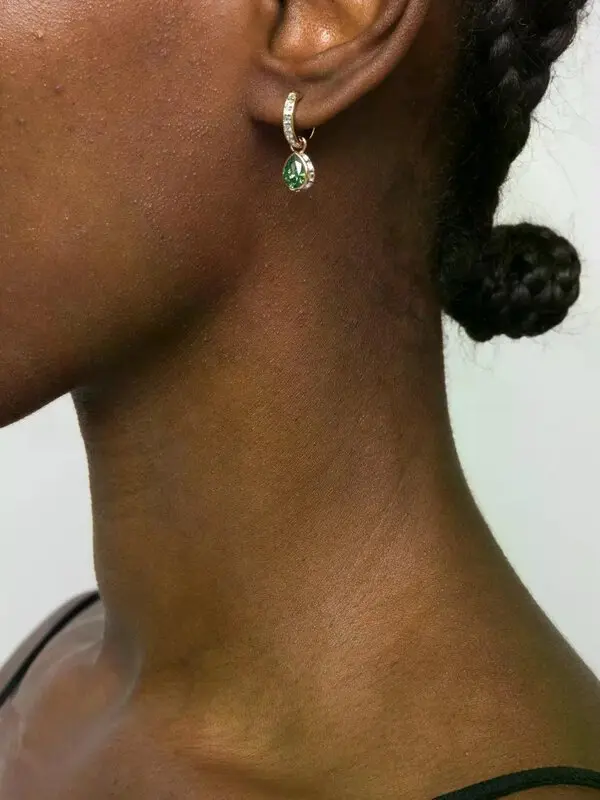 SWAROVSKI Chroma Mini Hoop Earrings - Gold