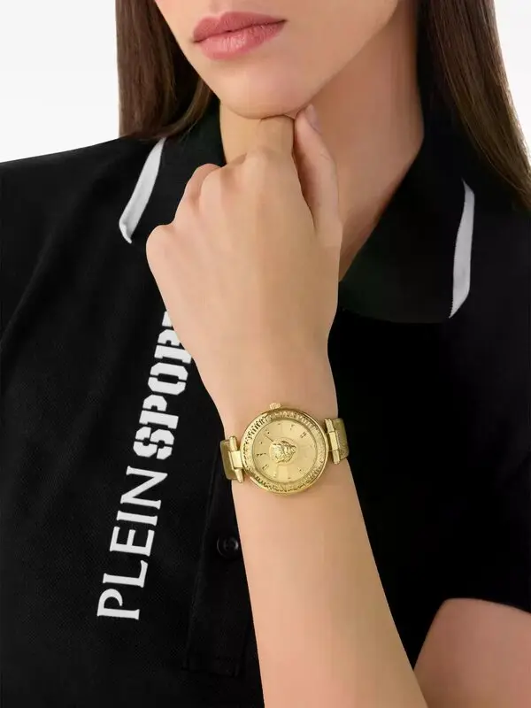 PLEIN SPORT Tone Stainless Steel Watch With Tiger Head Motif