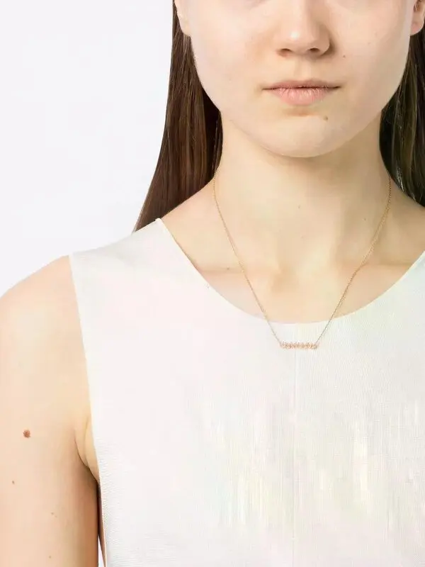 SUZANNE KALAN 18kt Yellow Diamond Bar Necklace