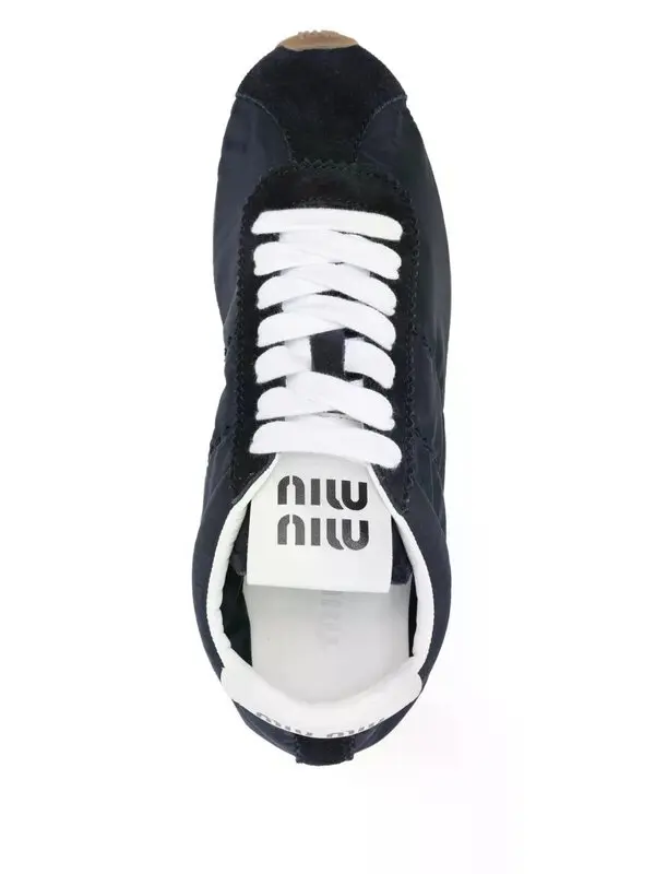 Miu Miu Lace-up Plume Sneakers