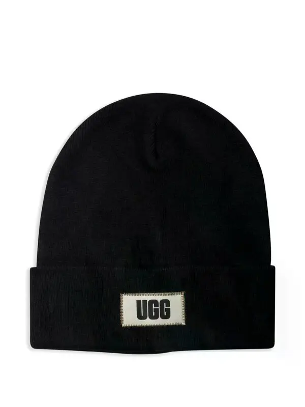 UGG High Crown Beanie Hat - Black