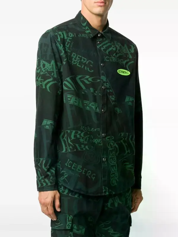 Iceberg Logo-print Shirt