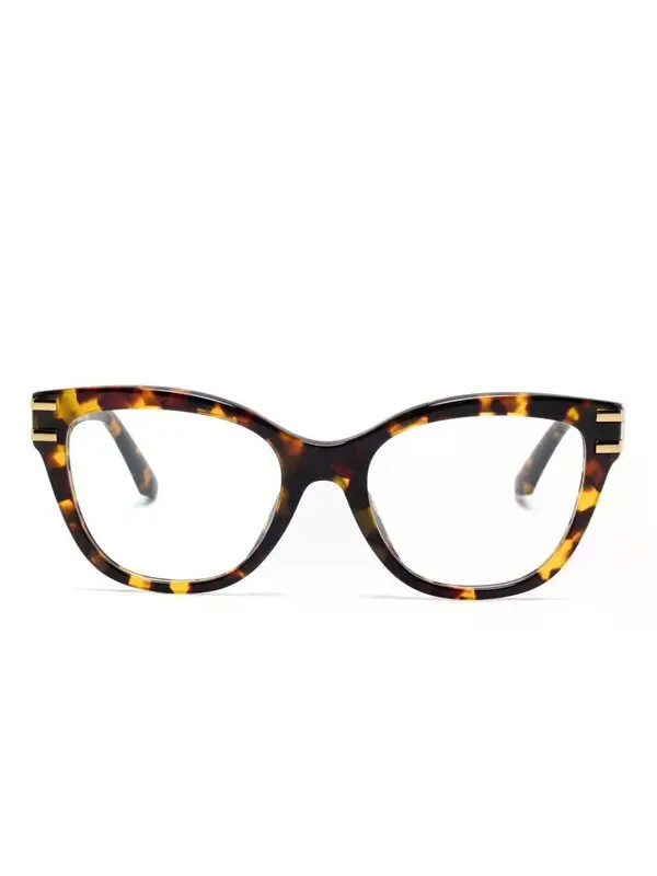 Dolce & Gabbana Tortoiseshell-effect Cat Eye Eyeglasses - Brown