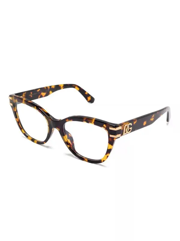 Dolce & Gabbana Tortoiseshell-effect Cat Eye Eyeglasses