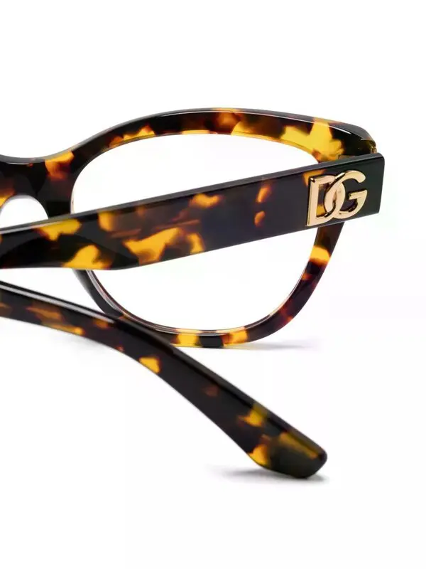 Dolce & Gabbana Tortoiseshell-effect Cat Eye Eyeglasses