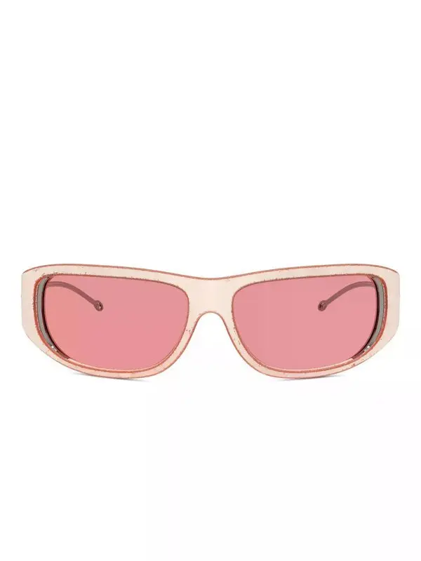 DIESEL® Rectangle Frame Sunglasses - 5129l Pink