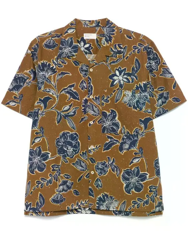 Universal Works Floral-print Shirt - Brown