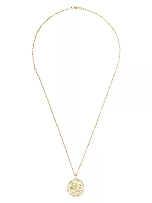 ANITA KO 18kt Yellow Scorpio Diamond Pendant Necklace