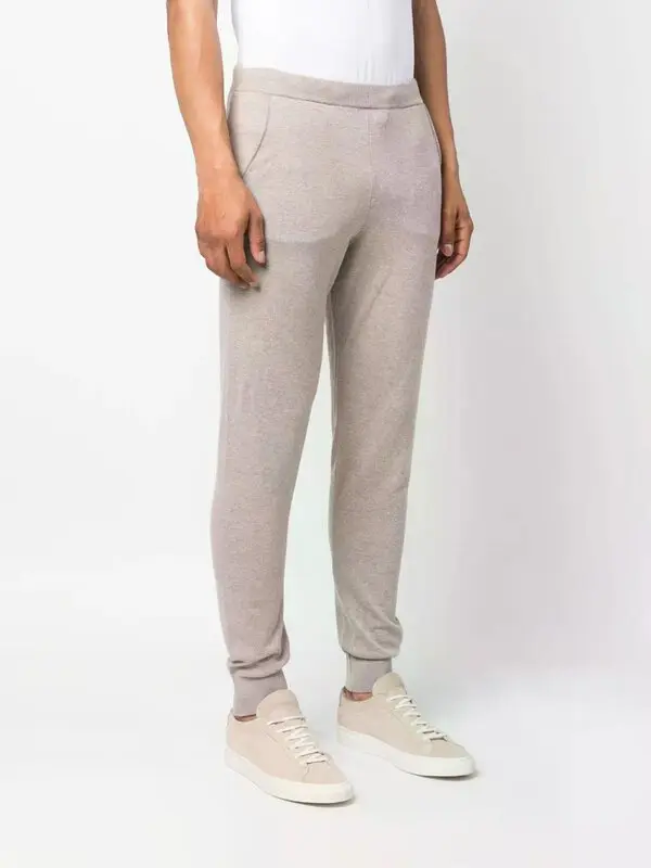 Corneliani Skinny Knitted Track Pants - Neutrals