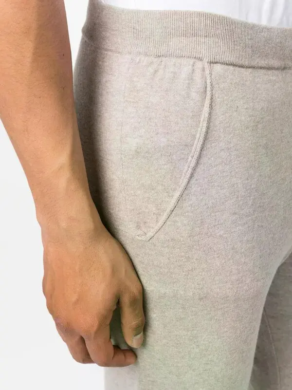 Corneliani Skinny Knitted Track Pants - Neutrals