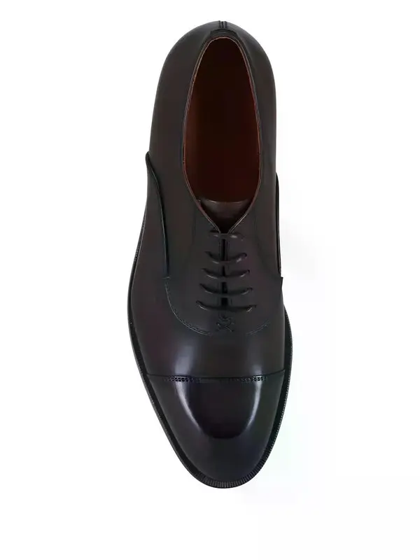Zegna Torino Leather Oxford Shoes