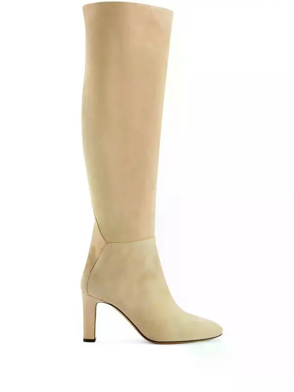 Alexandre Vauthier 100mm Paneled Knee-high Boots - Neutrals