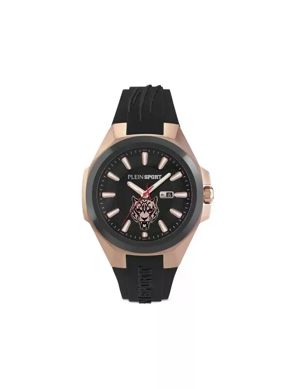 PLEIN SPORT 47mm Stainless Steel Strap Watch - Black