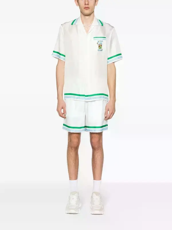 Casablanca Le Jeu Silk Shorts