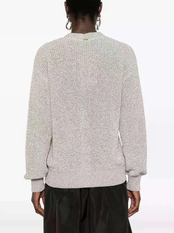 Herno Sequin-embellished V-neck Cardigan